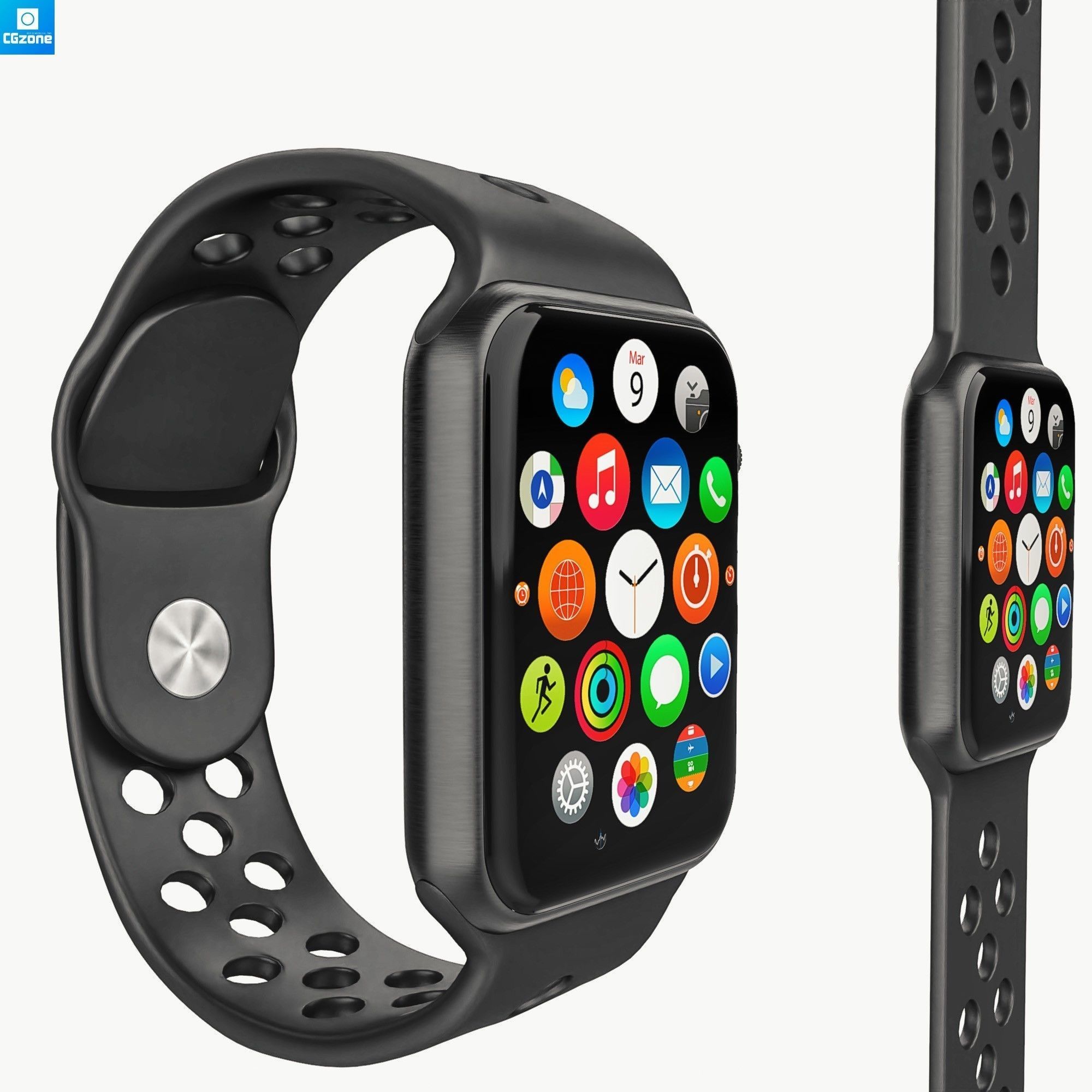 Smartwatch apple watch with band 3D model | CGTrader