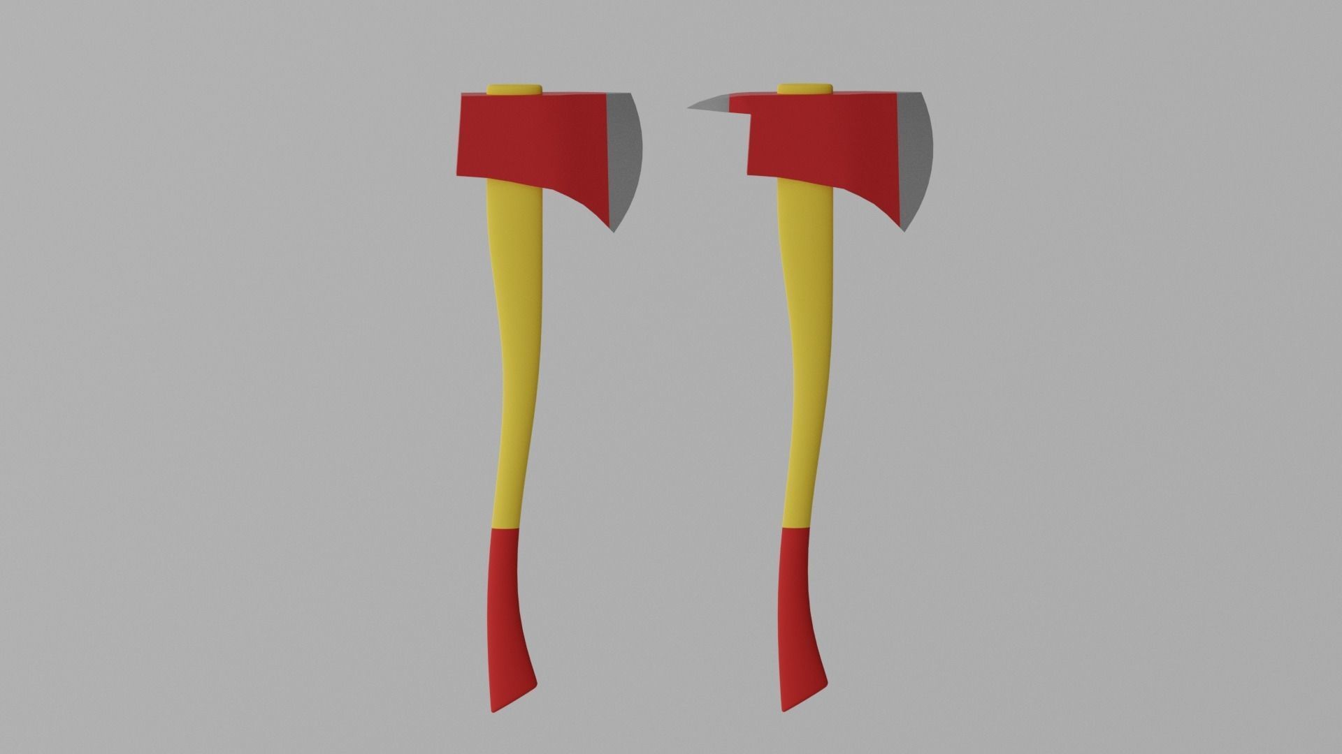 Cartoon Fire Axe 3D model | CGTrader