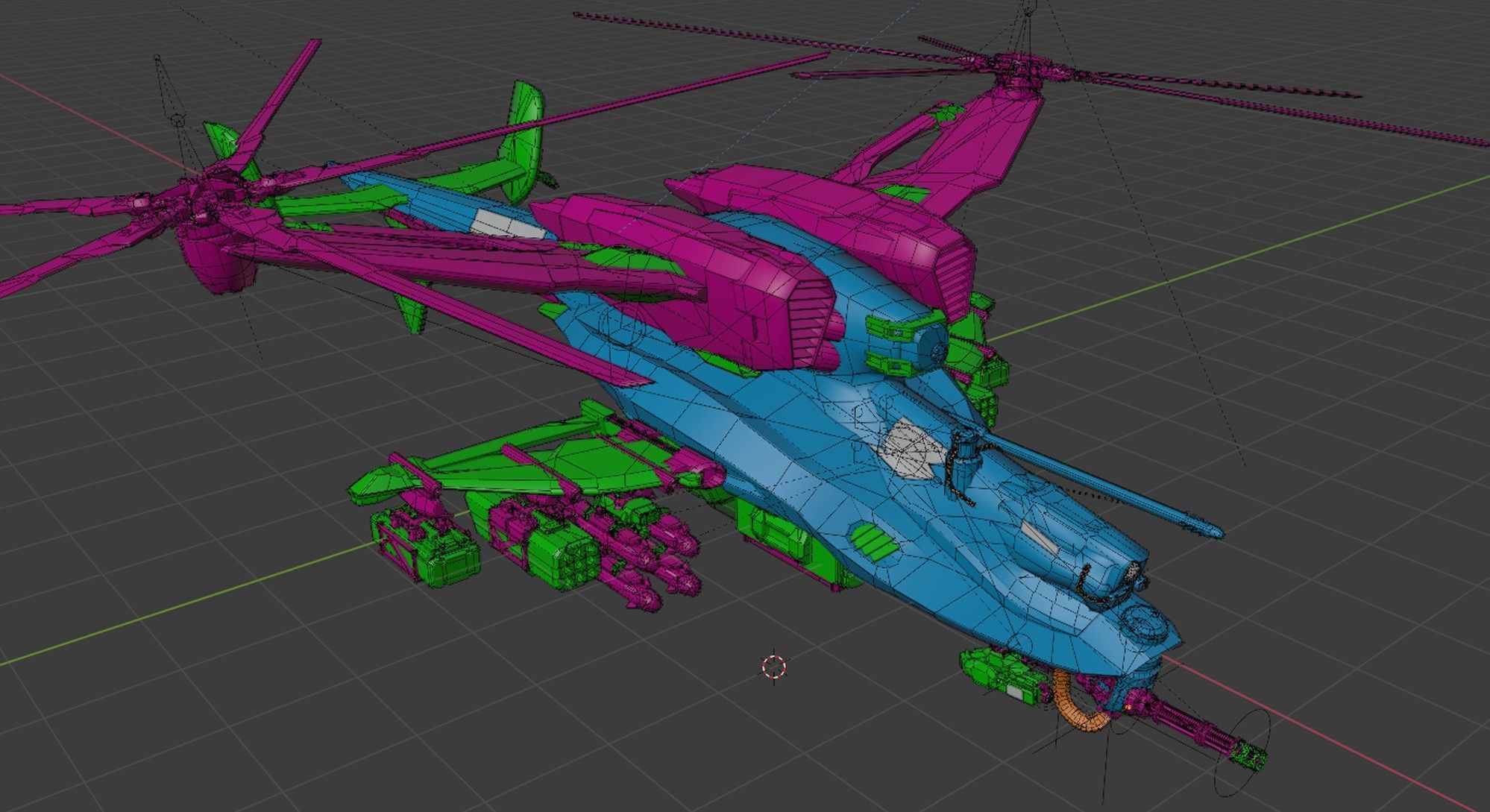 3D model Military helicopter VR / AR / low-poly | CGTrader