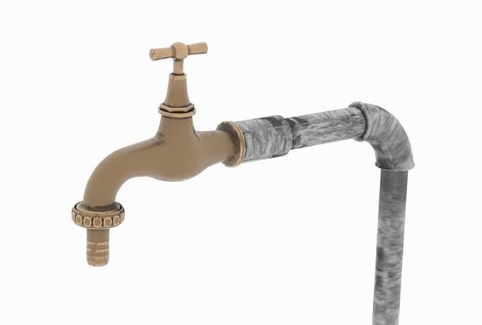 3D model Water Tap VR / AR / low-poly | CGTrader