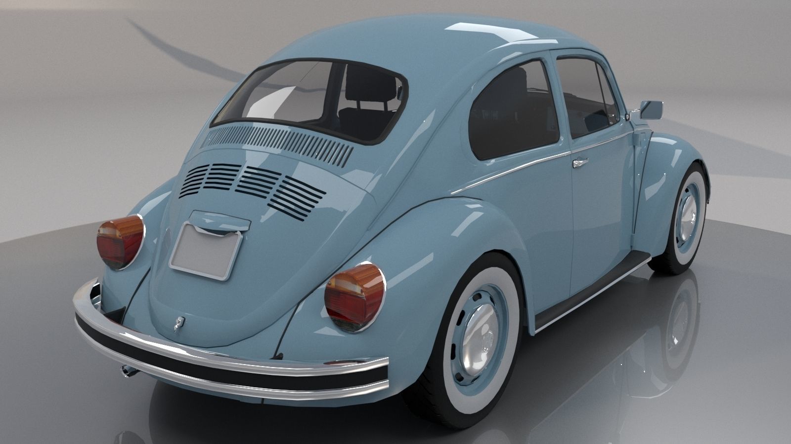Volkswagen Beetle Last Edition - Ultima Edicion 2003 Low Poly 3D model ...
