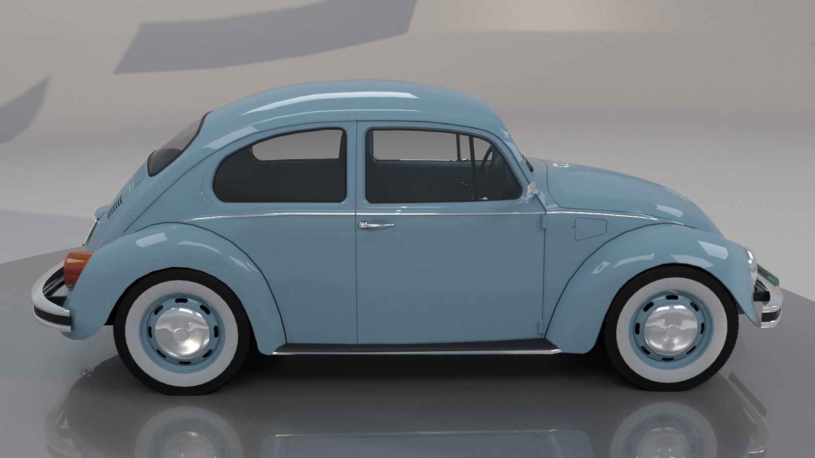 Volkswagen Beetle Last Edition - Ultima Edicion 2003 Low Poly 3D model ...