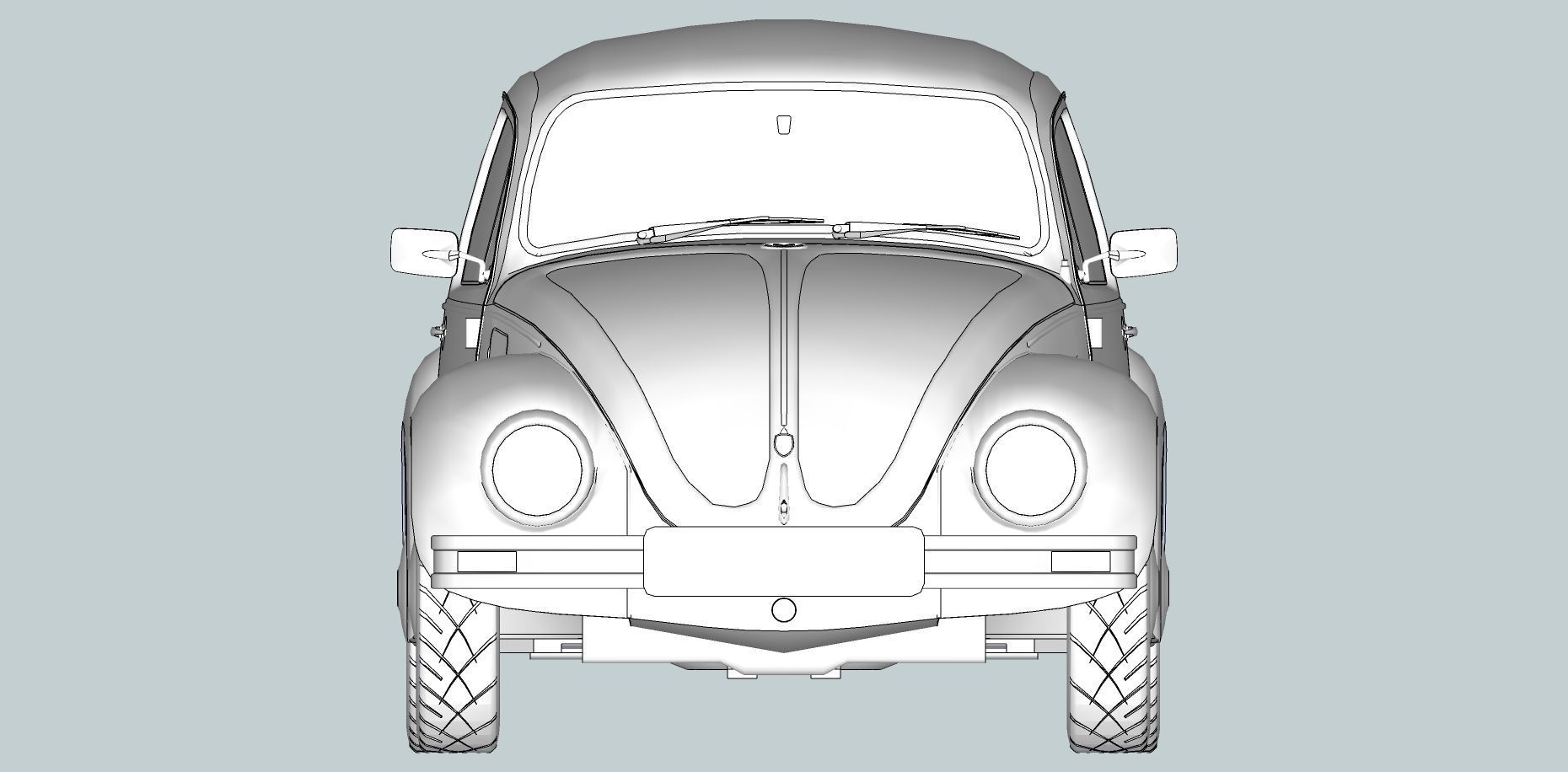 Volkswagen Beetle Last Edition - Ultima Edicion 2003 Low Poly 3D model ...
