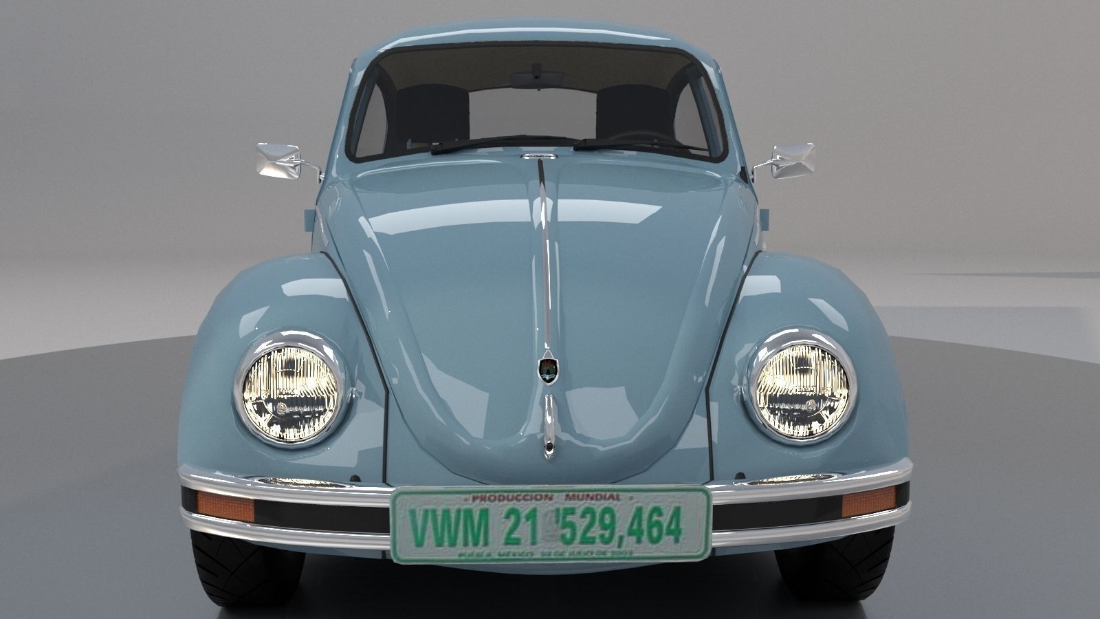 Volkswagen Beetle Last Edition - Ultima Edicion 2003 Low Poly 3D model ...