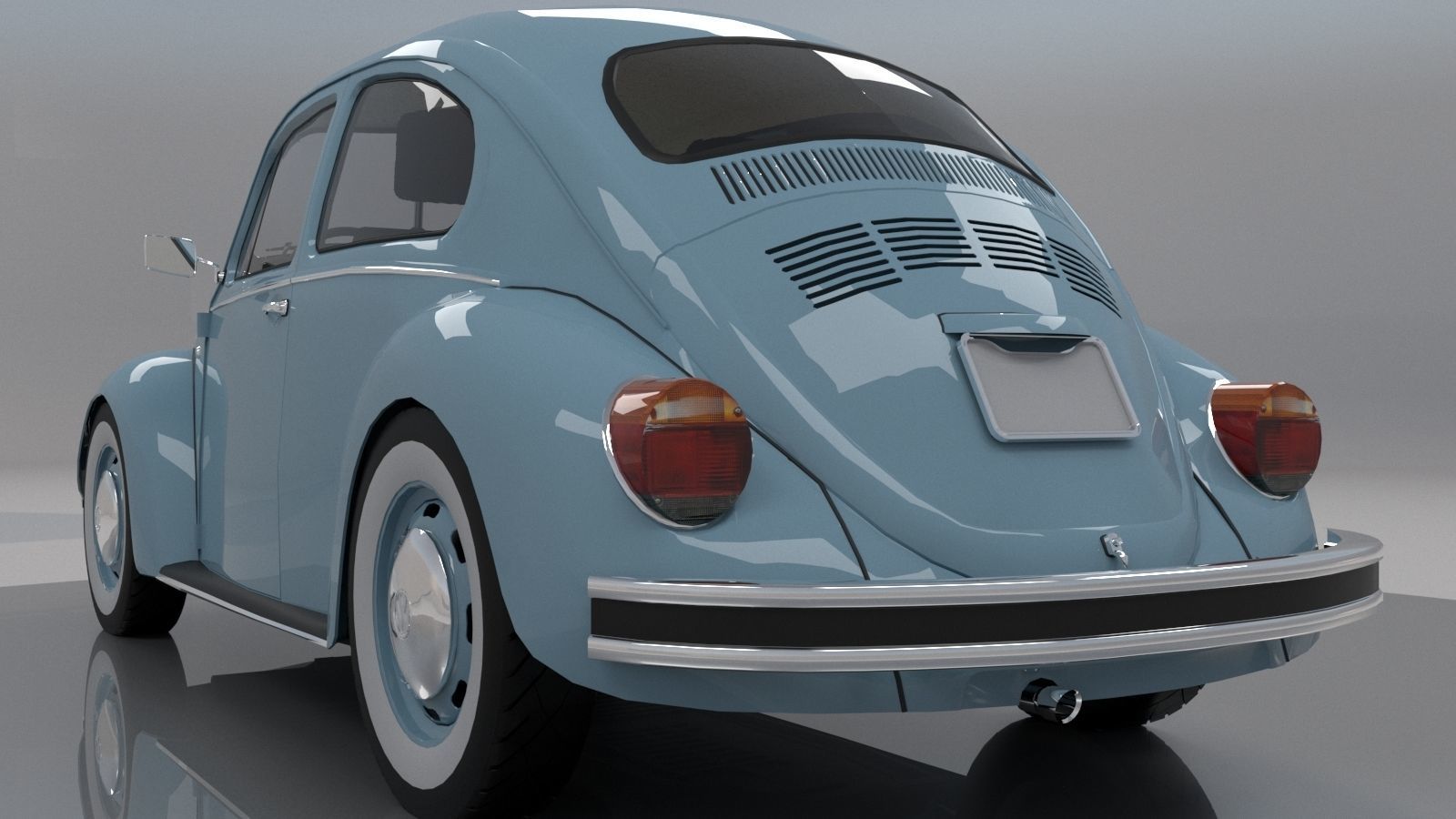 Volkswagen Beetle Last Edition - Ultima Edicion 2003 Low Poly 3D model ...