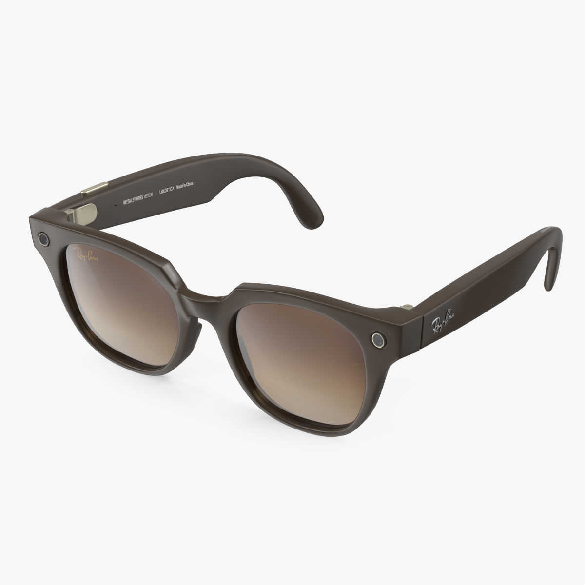 Ray Ban Stories Meteor Smart Glasses Brown 3D model | CGTrader