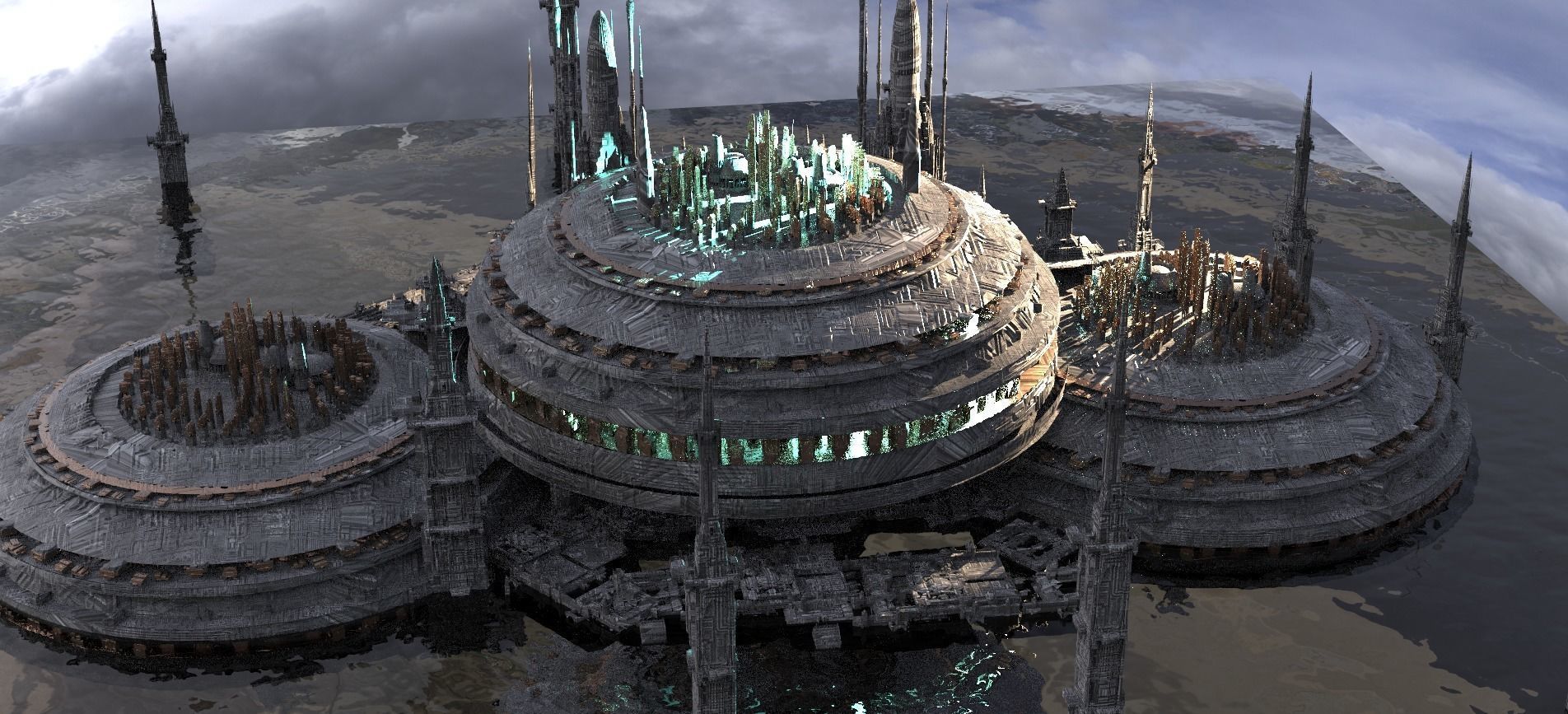 Star wars Kamino inspired Kit bash extended 1 3D model | CGTrader
