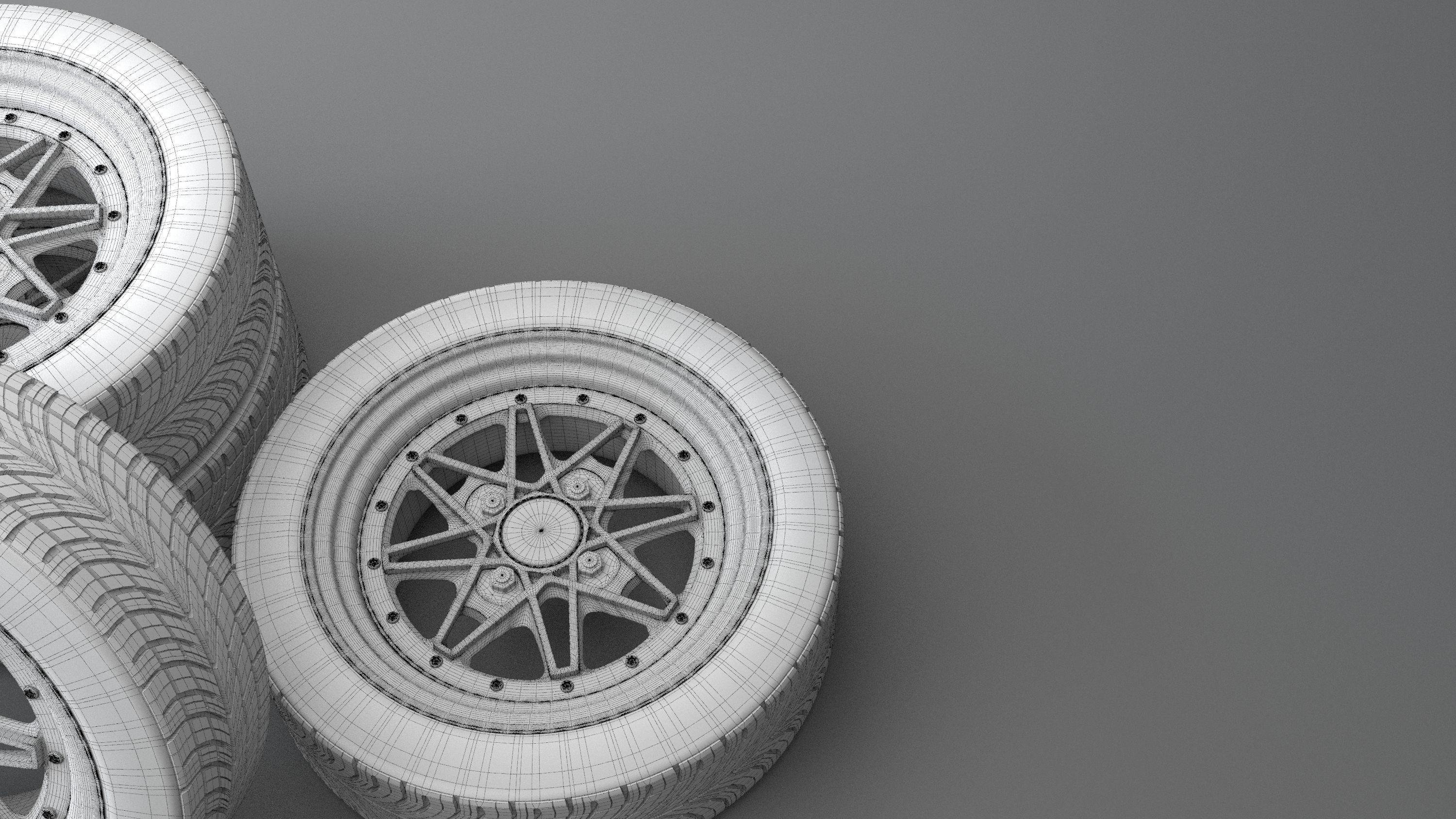 work wheels equip 3 3D model animated | CGTrader