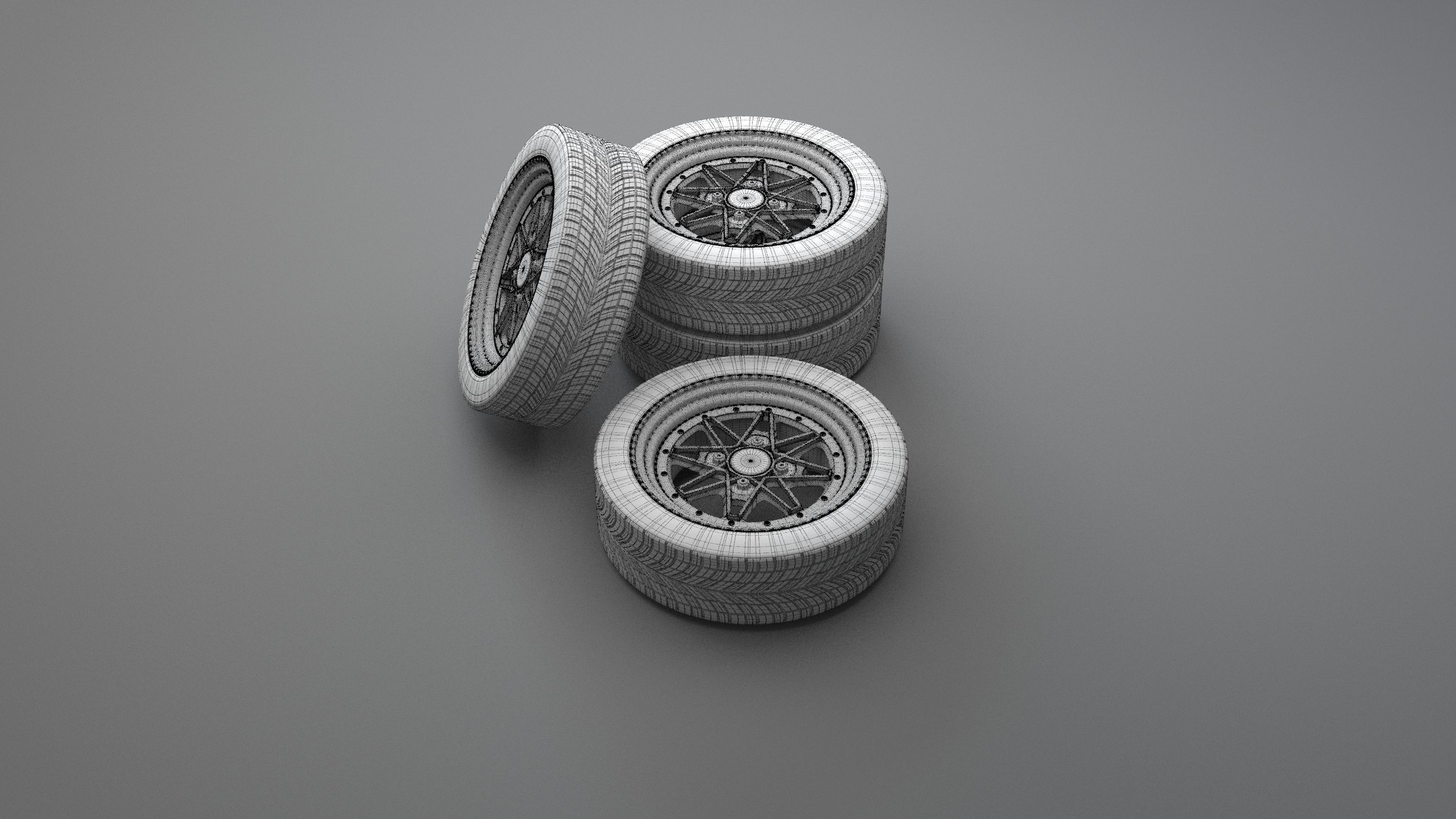 work wheels equip 3 3D model animated | CGTrader