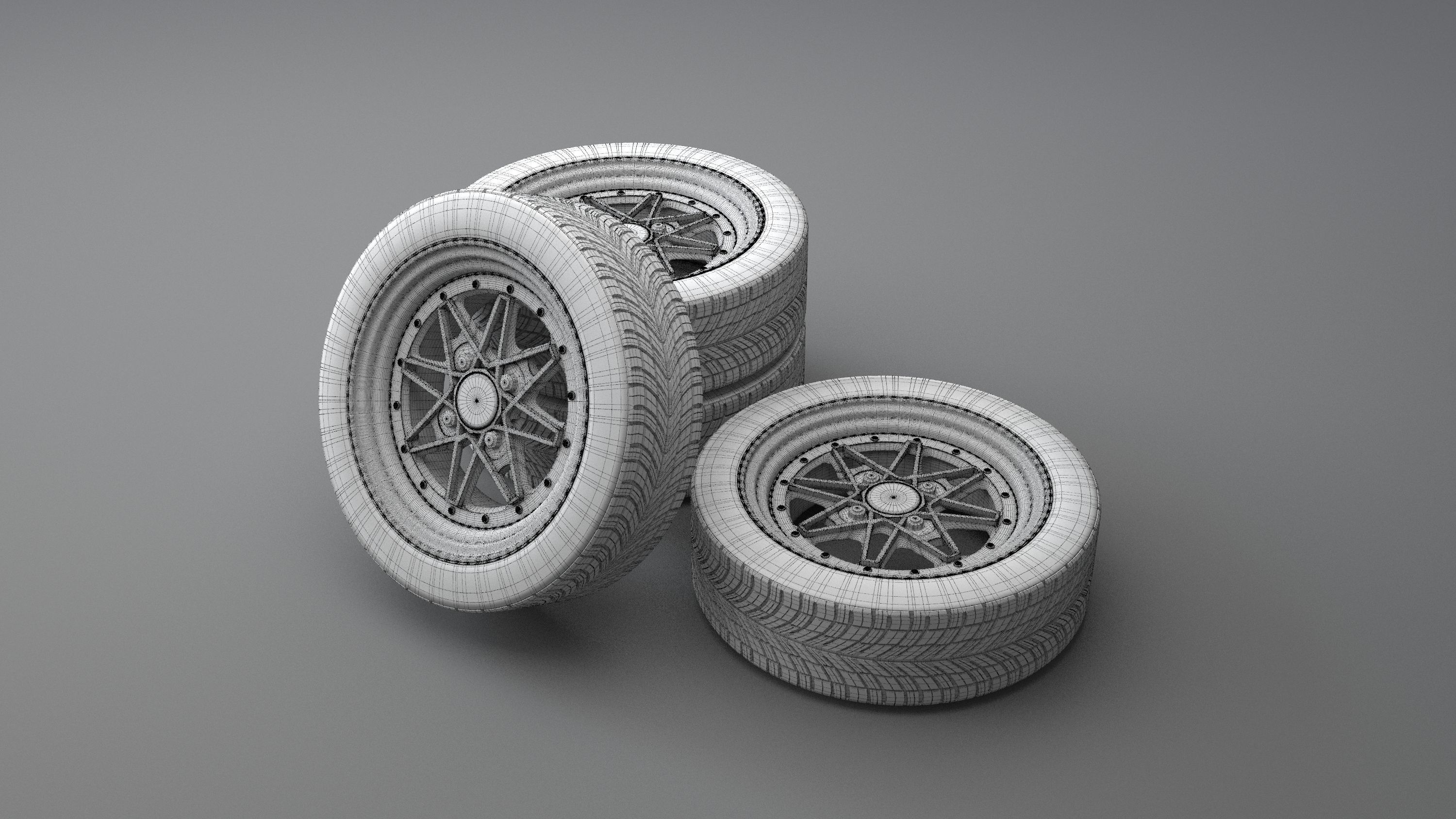 work wheels equip 3 3D model animated | CGTrader