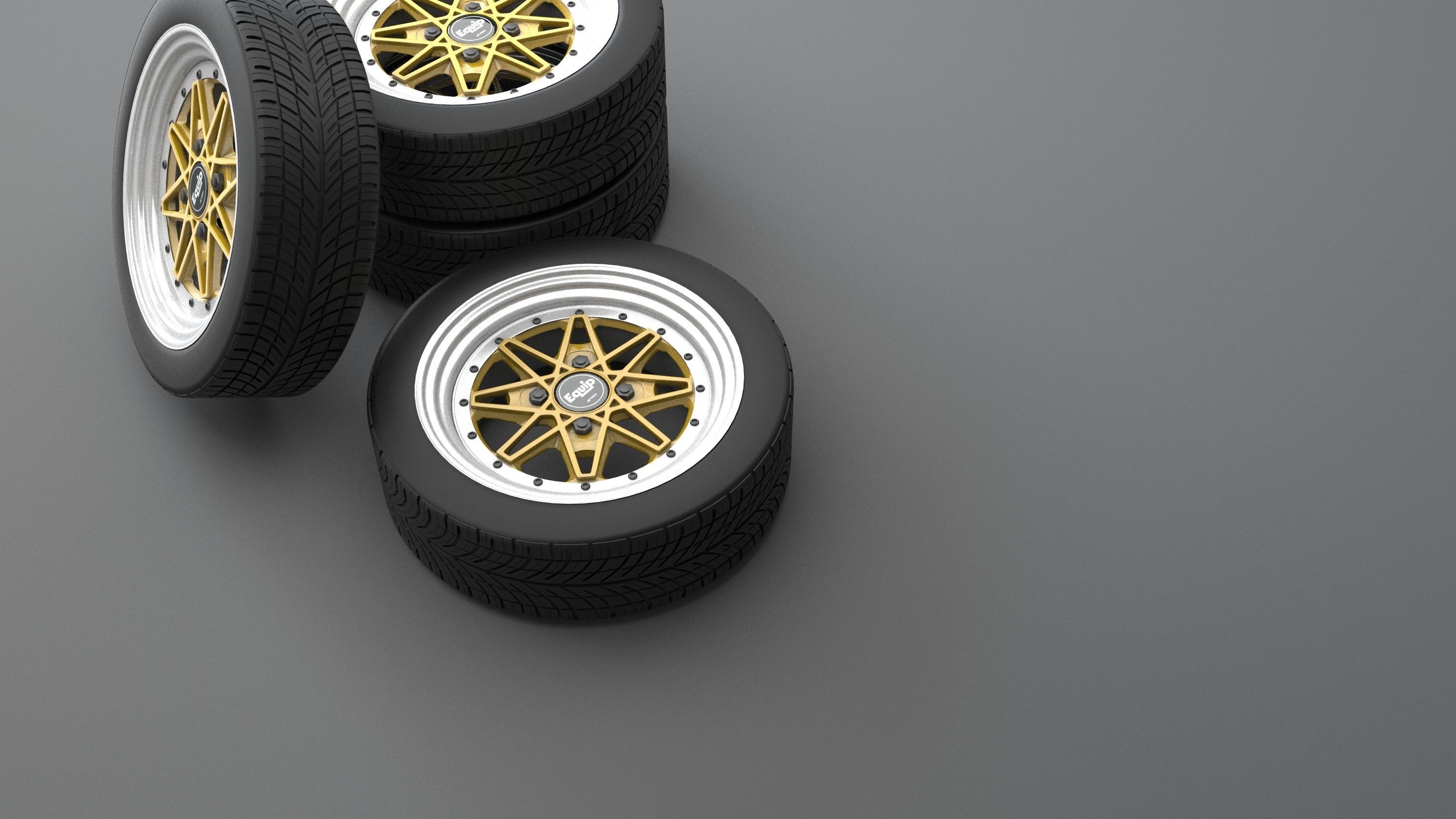 work wheels equip 3 3D model animated | CGTrader