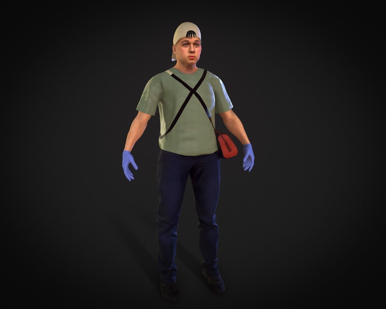 Kyle Rittenhouse 3D Character Skin Model free 3D model rigged | CGTrader