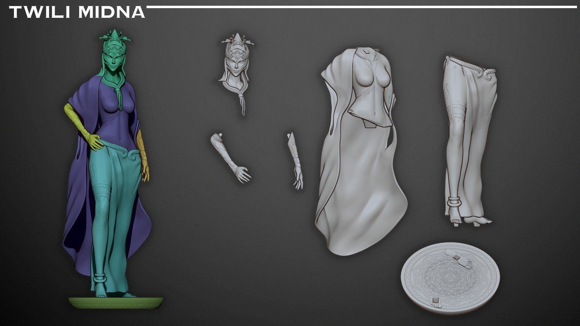 Twili Midna - The Legend of Zelda 3D model 3D printable | CGTrader