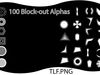 100 Block out Alpha for zbrush quality 4k free 3D model | CGTrader