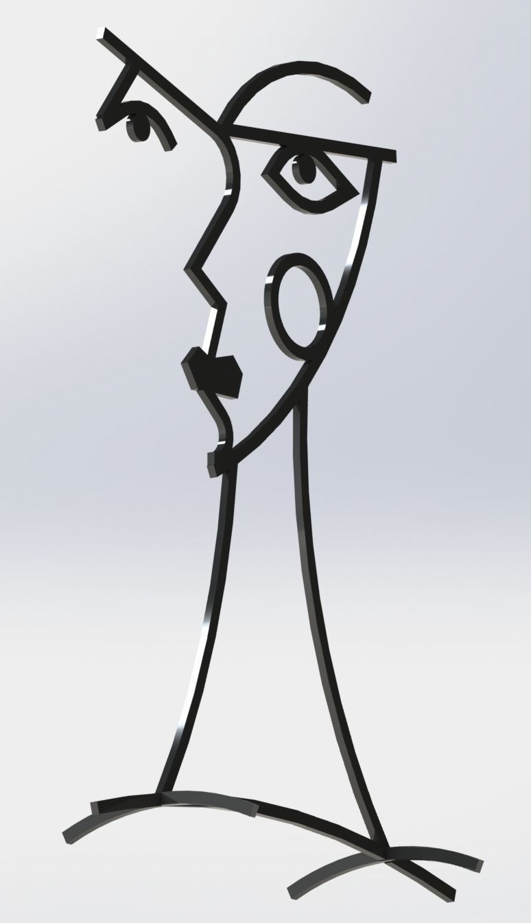 Special artwork abstract face 3D model 3D printable | CGTrader