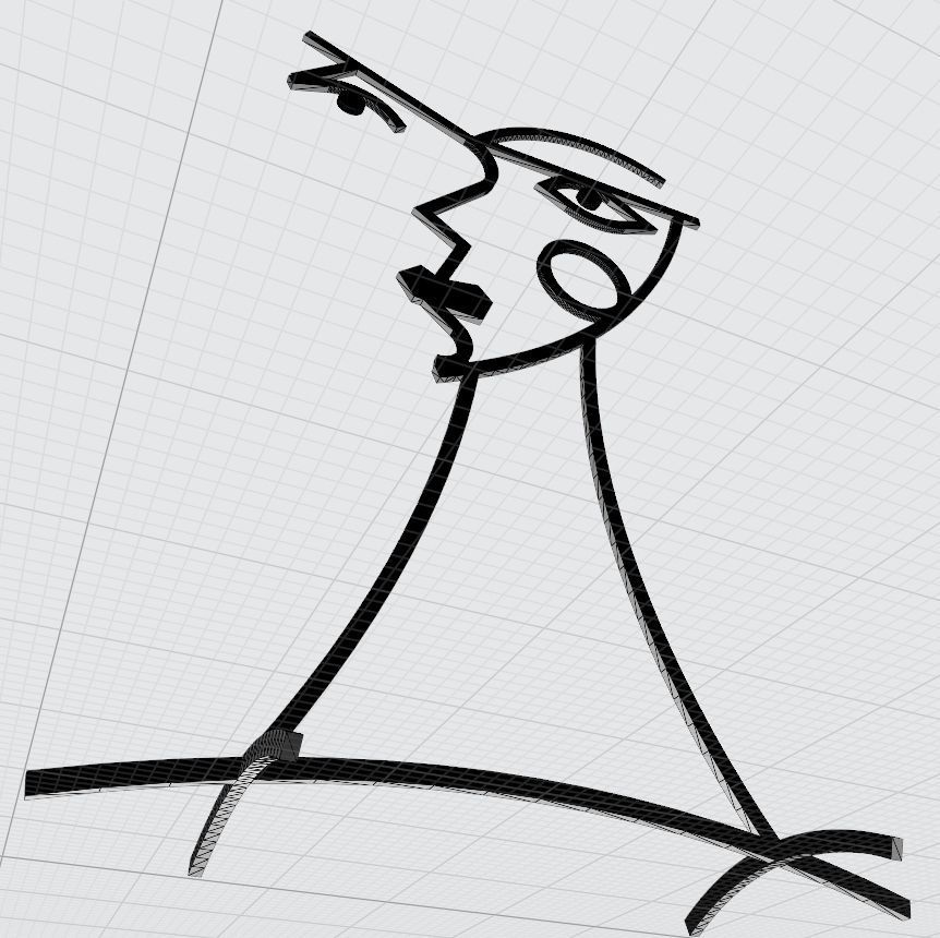 Special artwork abstract face 3D model 3D printable | CGTrader