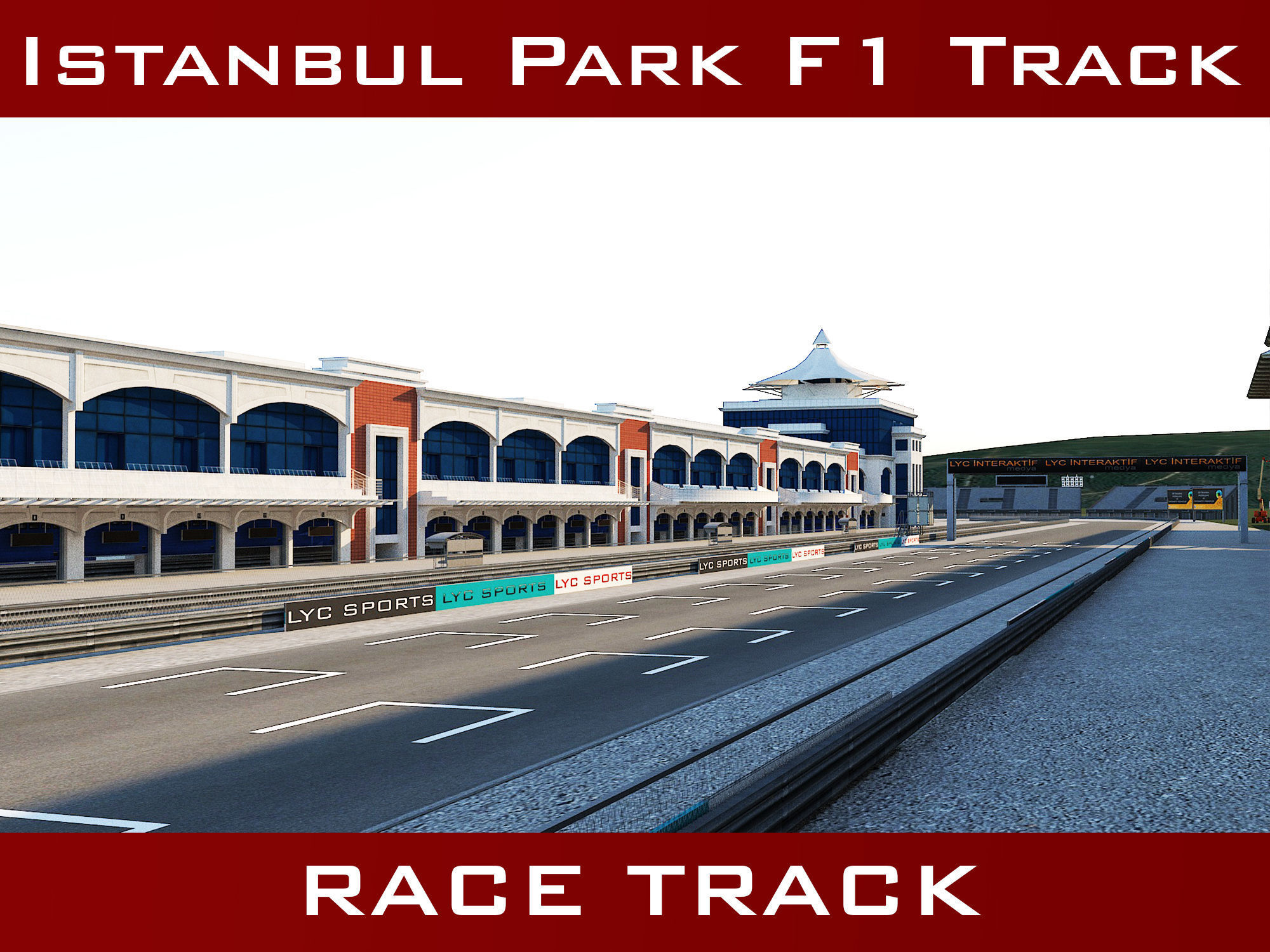 3D model Istanbul Park Formula F1 Racing Circuit Track Model VR / AR ...
