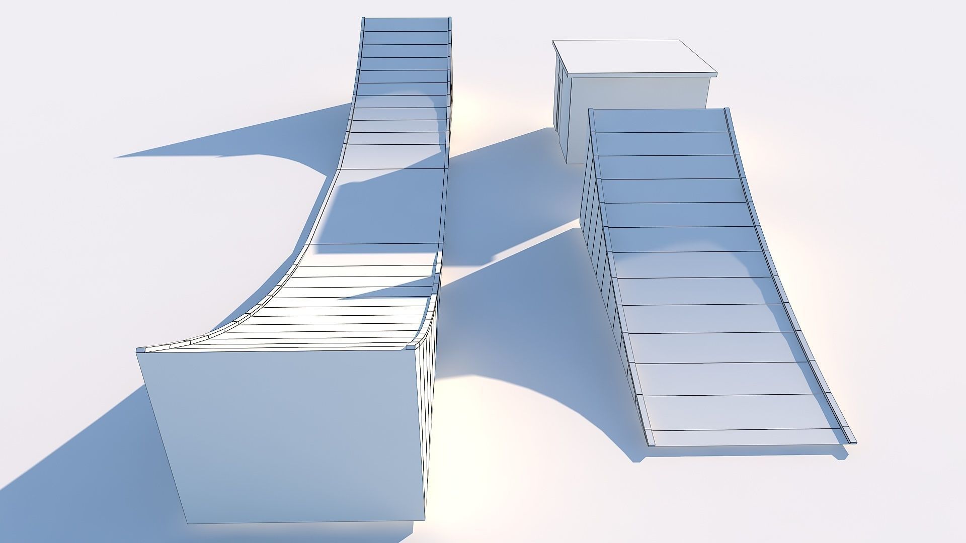 3D model Street Ramp and Stunt Equipment VR / AR / low-poly | CGTrader