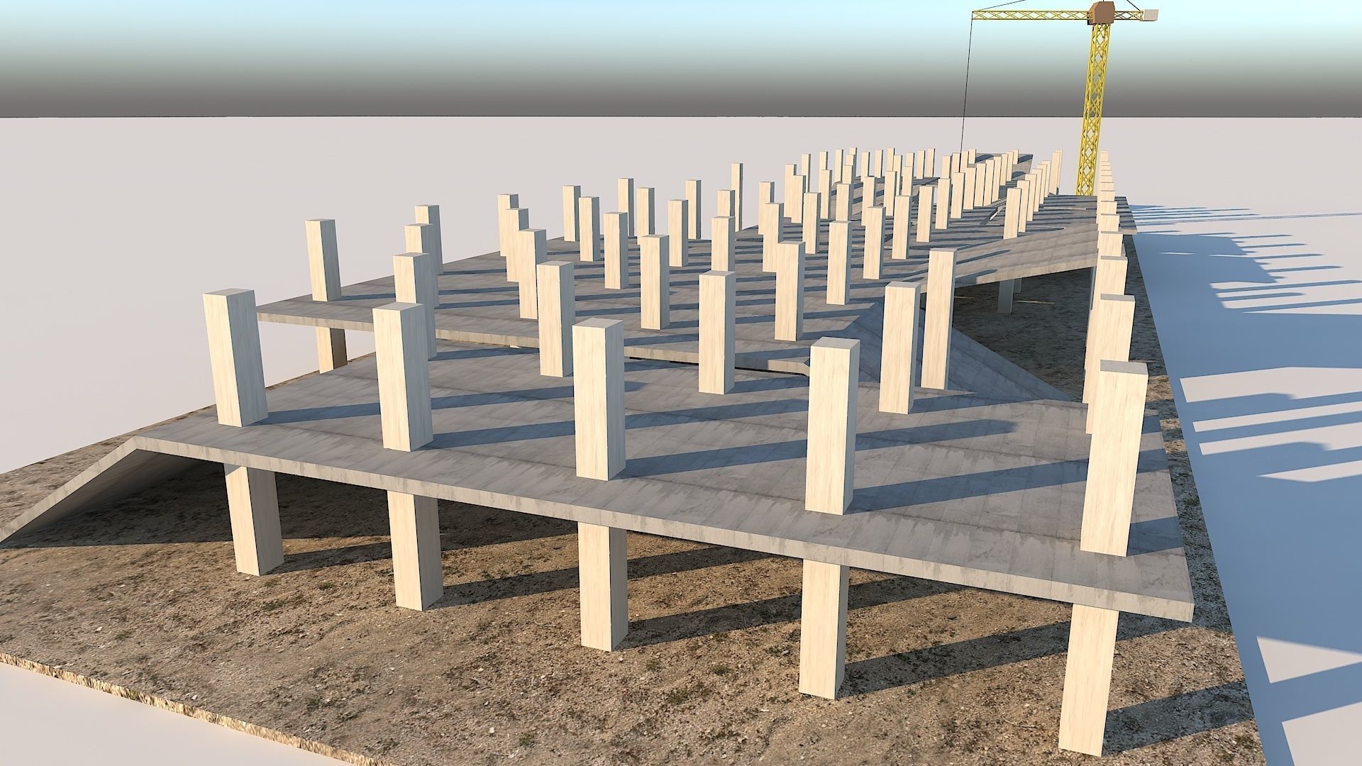 3D model Construction zone VR / AR / low-poly | CGTrader
