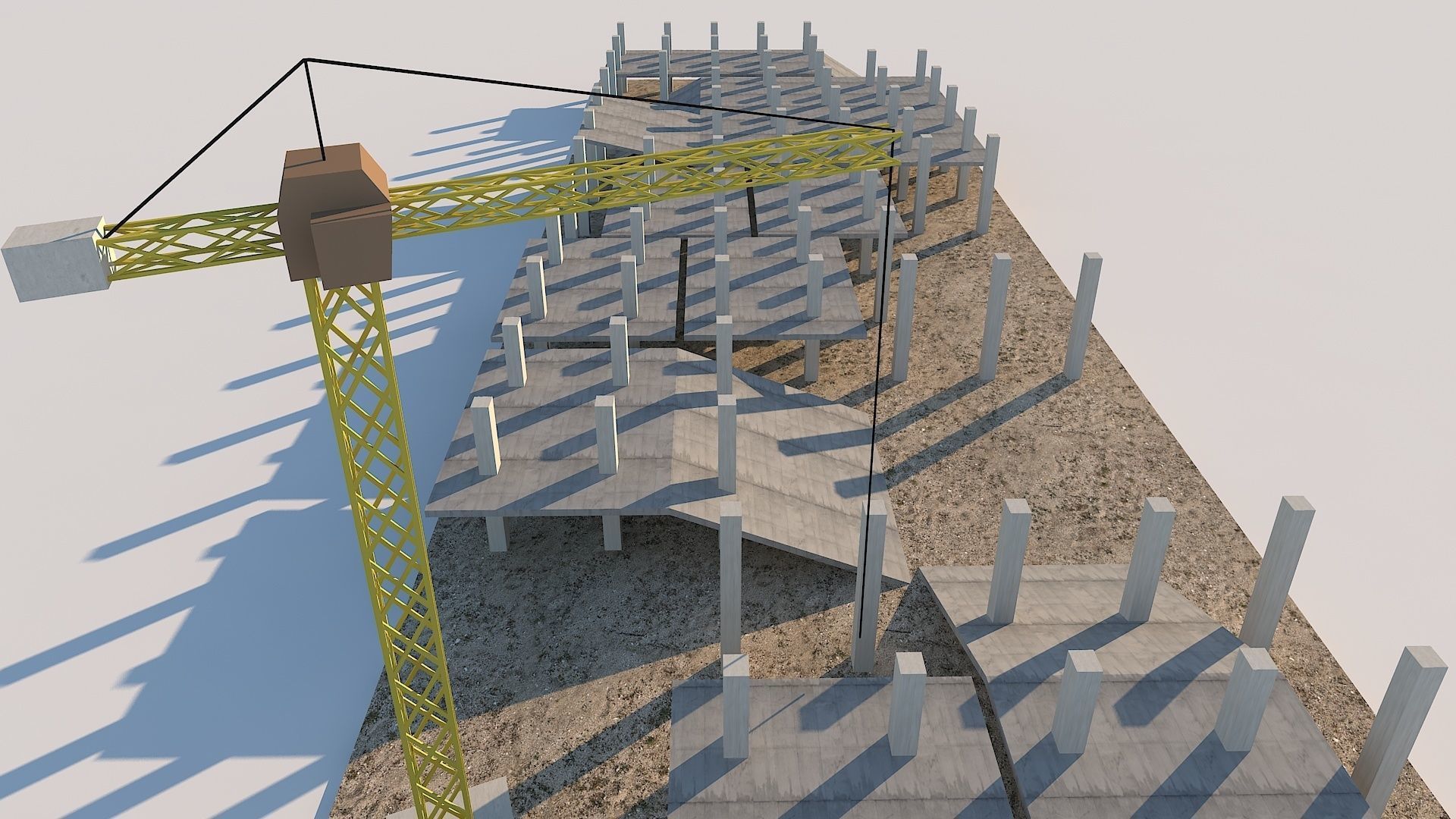 3D model Construction zone VR / AR / low-poly | CGTrader