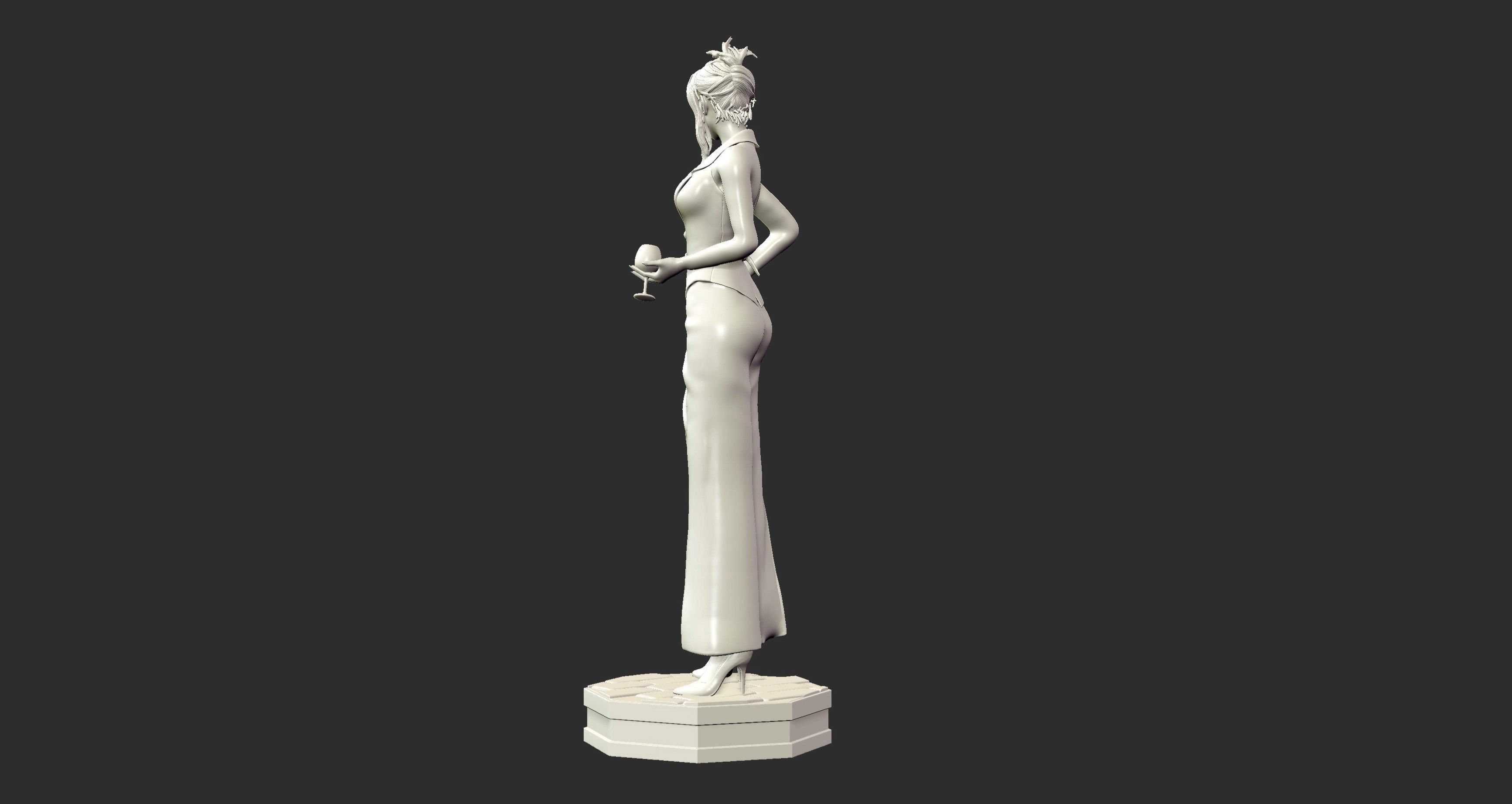Scarlet - Final Fantasy 7 3D Print Figure 3D model 3D printable | CGTrader