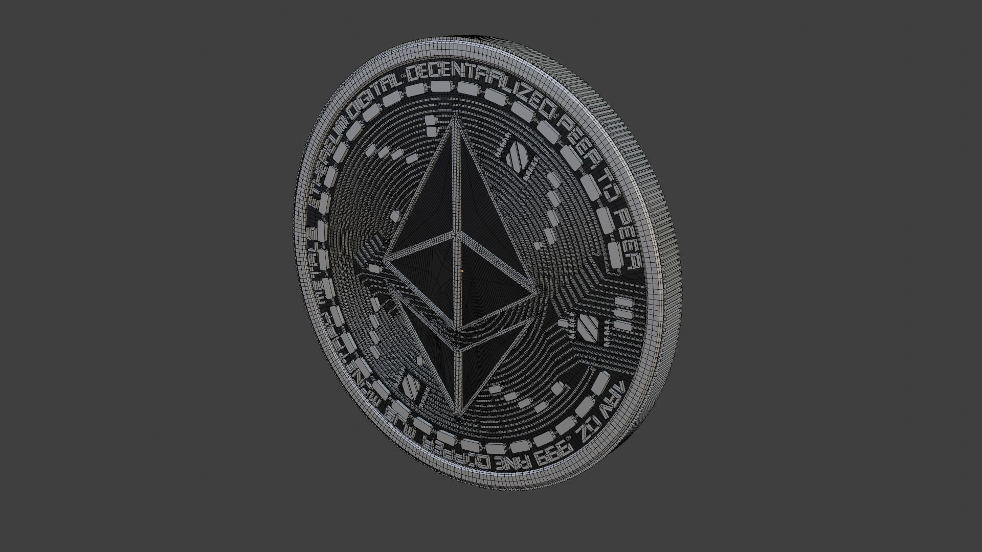 Ethereum coin 3D model 3D model | CGTrader
