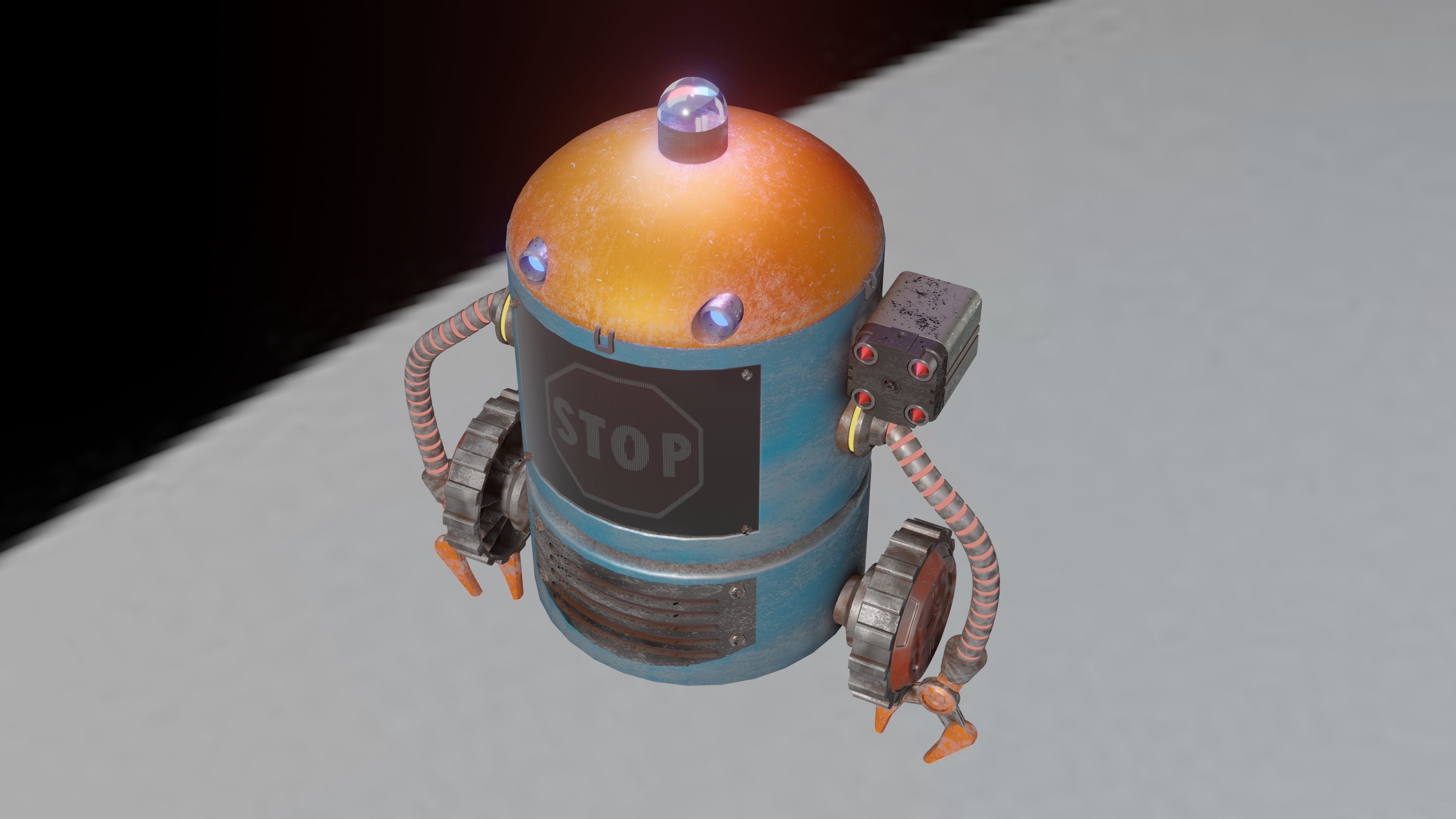 STOP ROBOT 3D model | CGTrader