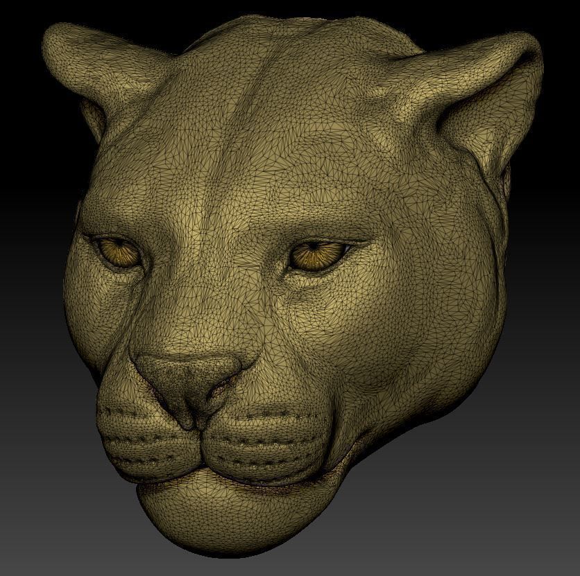 Panther head 3D model | CGTrader