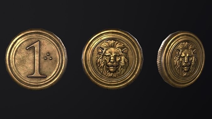 3D model Stylized Coins VR / AR / low-poly | CGTrader