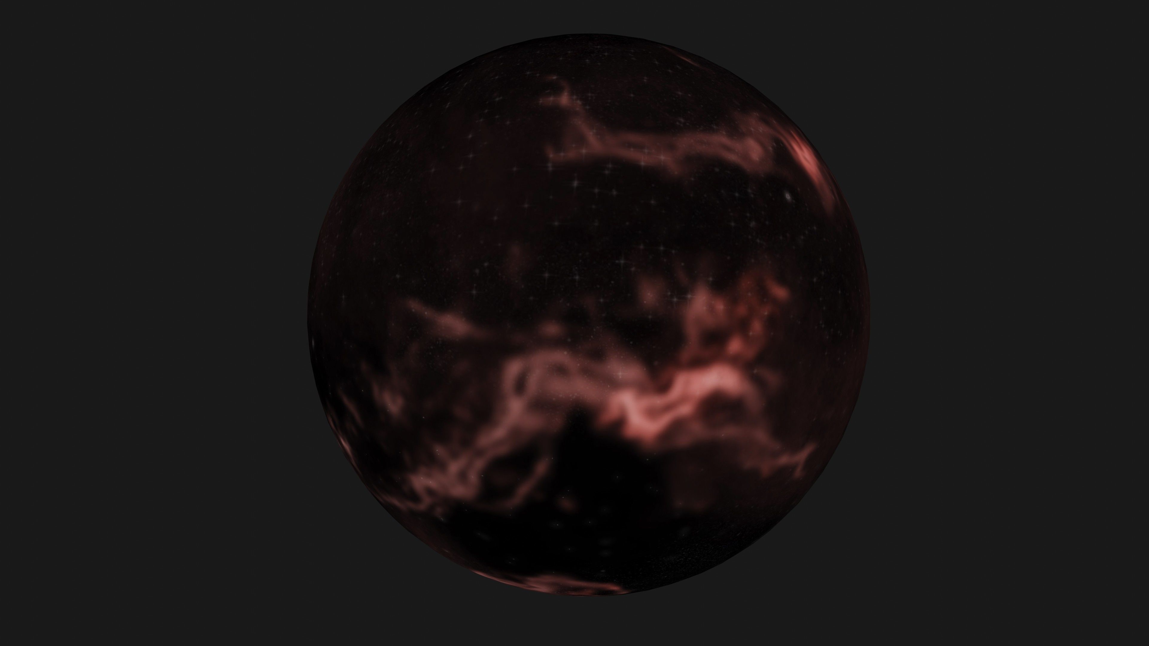 3D model HDRI Epic Panoramic Sky - 360 starfield - fire night sky 014 ...