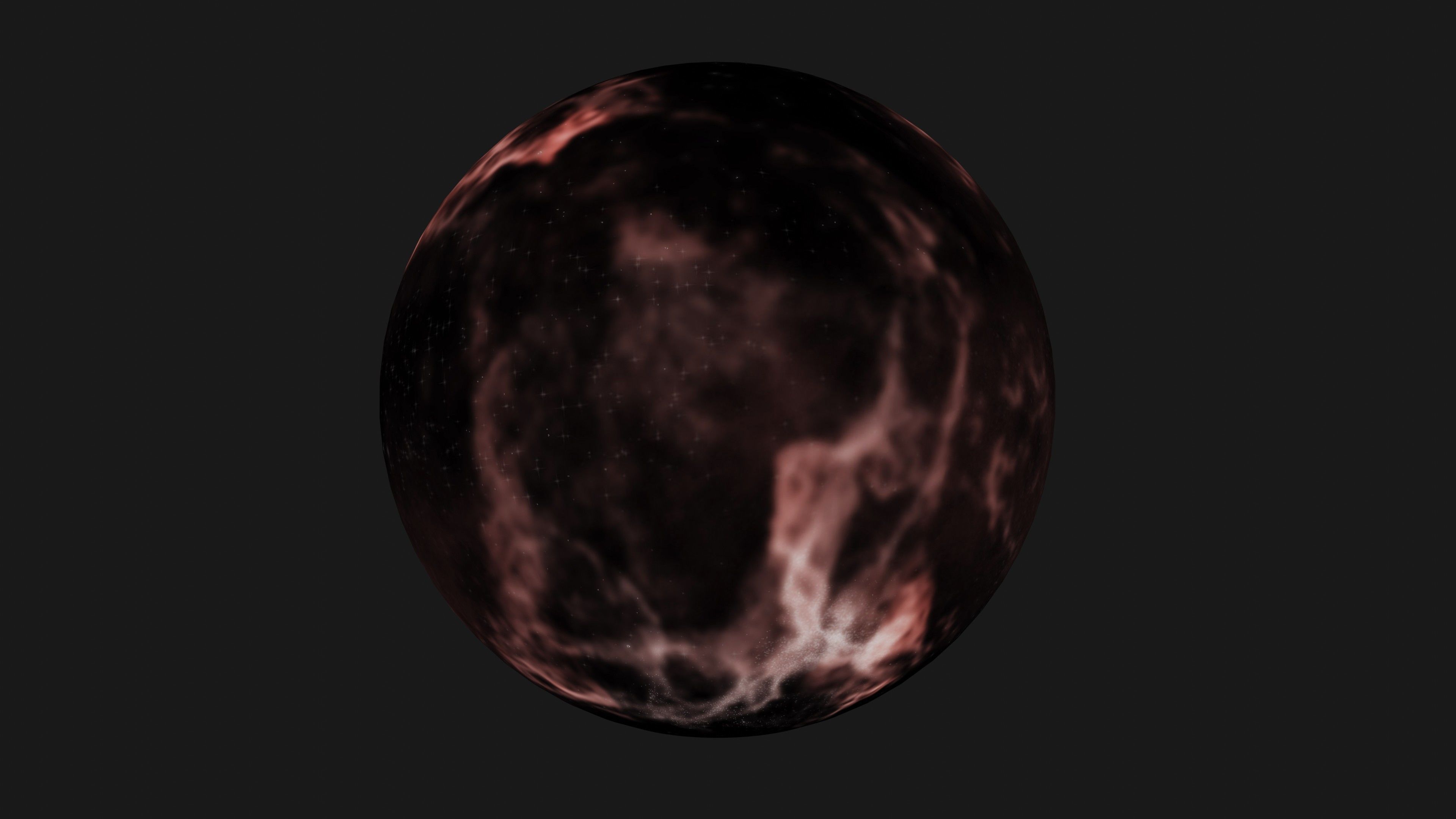 3D model HDRI Epic Panoramic Sky - 360 starfield - fire night sky 014 ...