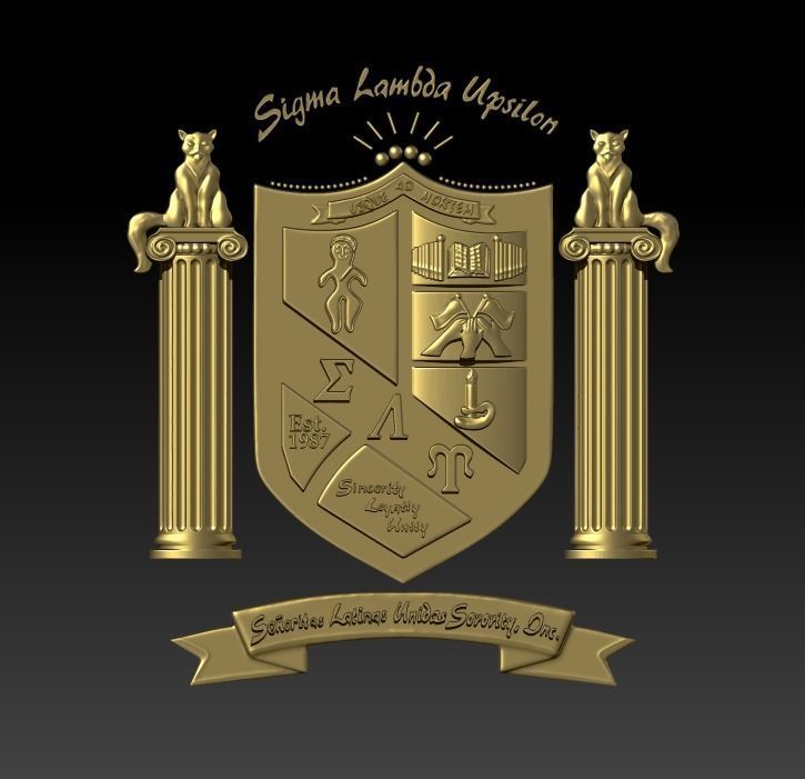 Sigma Lambda UpsilonSenoritas 3D model 3D printable | CGTrader