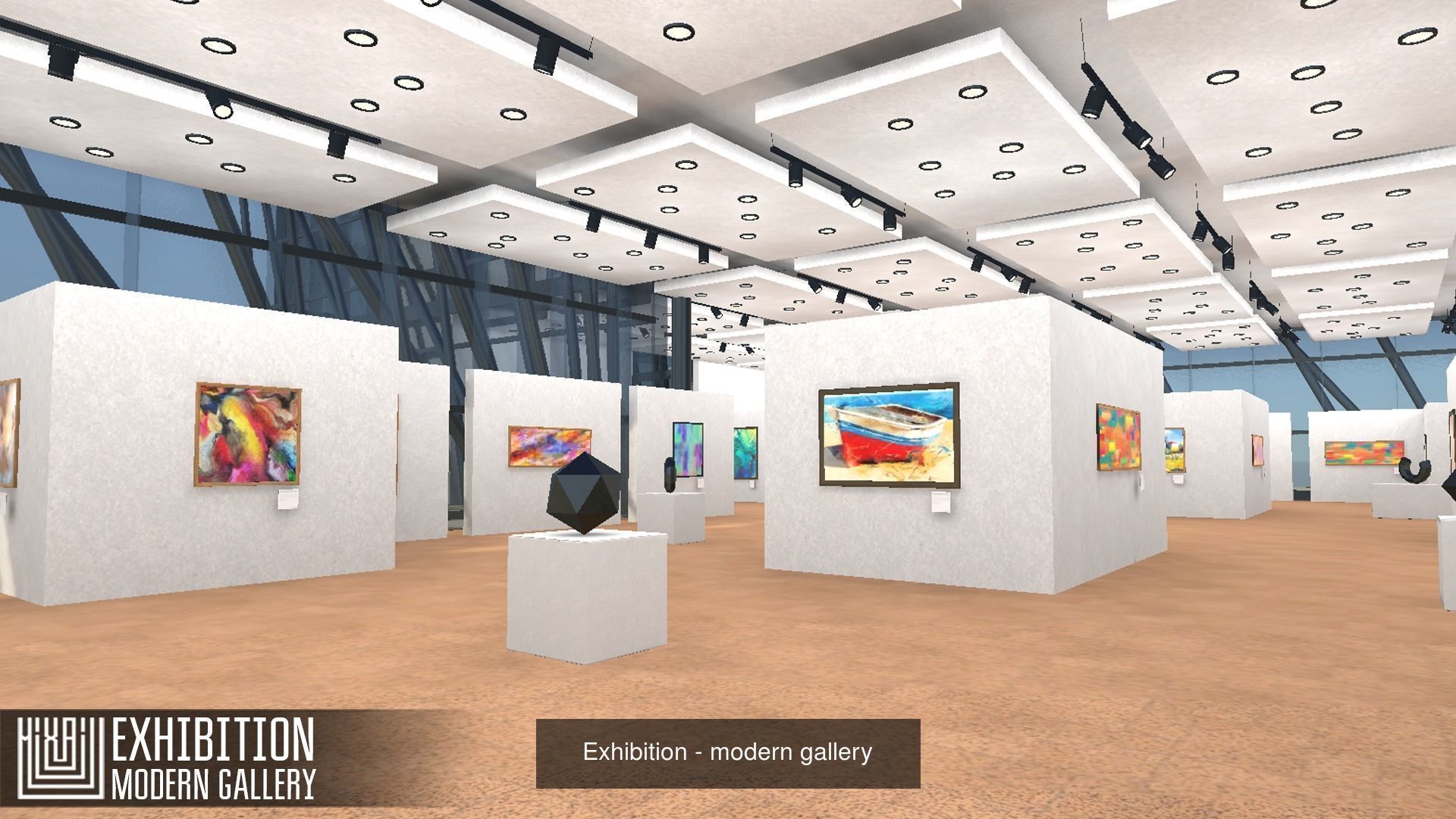 3D Model Collection Big package of 7 exhibition galleries - Part 1 VR ...