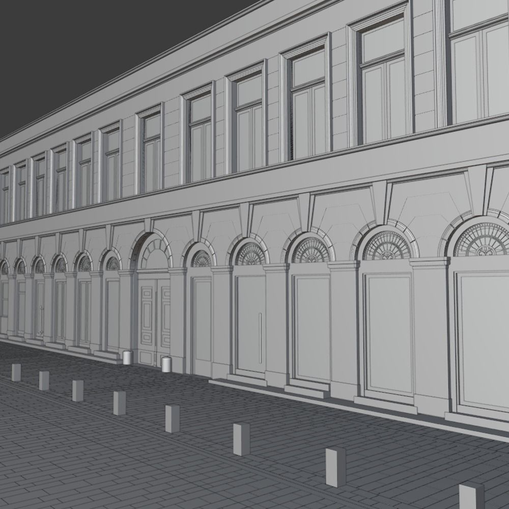 Facade from Budapest free 3D model | CGTrader