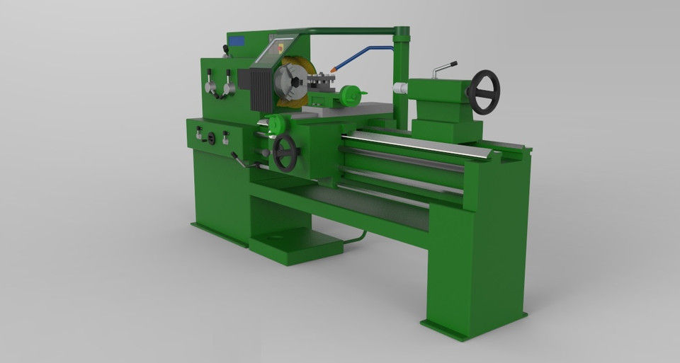 TURNING LATHE free 3D model | CGTrader