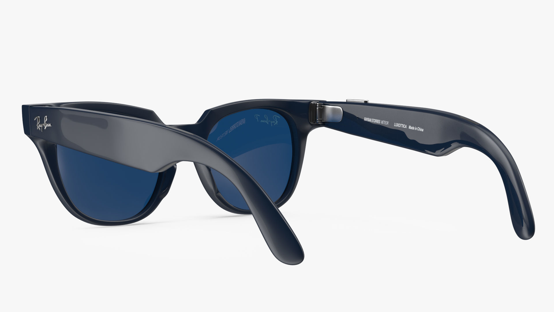 Ray Ban Stories Meteor Smart Glasses Dark Blue Classic 3D model | CGTrader
