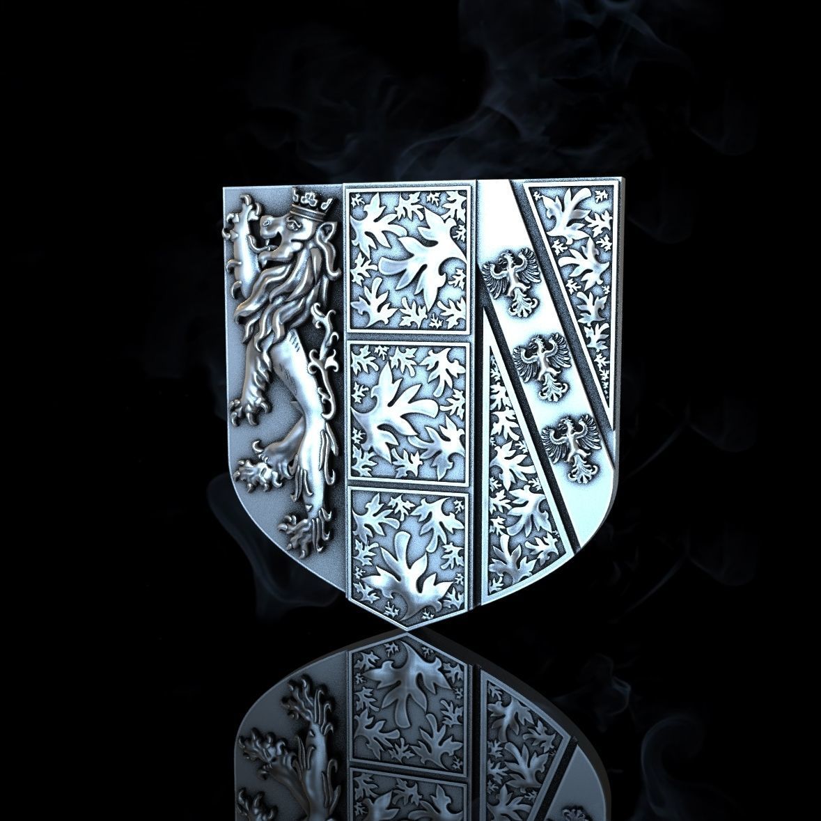 LION ICON 3D model 3D printable | CGTrader