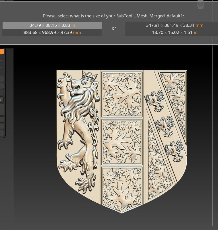 LION ICON 3D model 3D printable | CGTrader