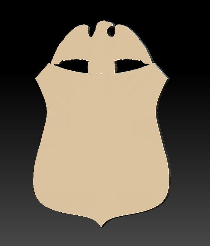 Military badge 3D model 3D printable | CGTrader