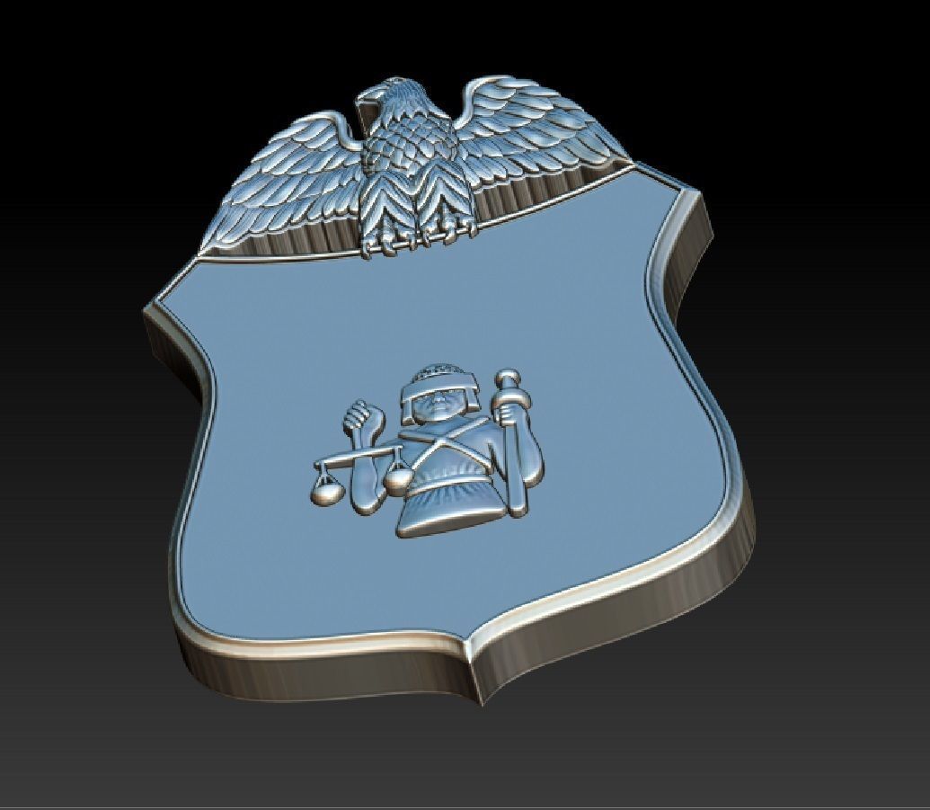 Military badge 3D model 3D printable | CGTrader