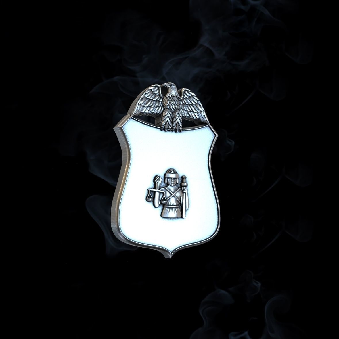 Military badge 3D model 3D printable | CGTrader