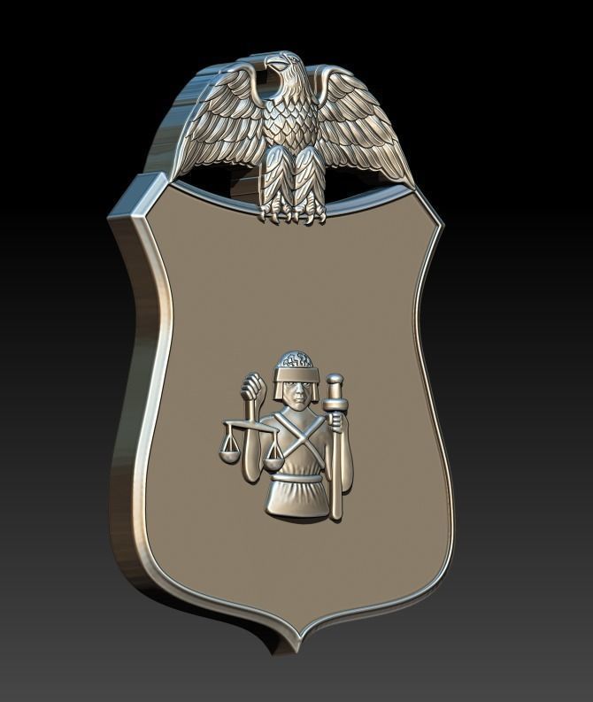Military badge 3D model 3D printable | CGTrader
