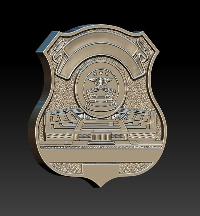 Military badge LABYRINTH 3D model 3D printable | CGTrader