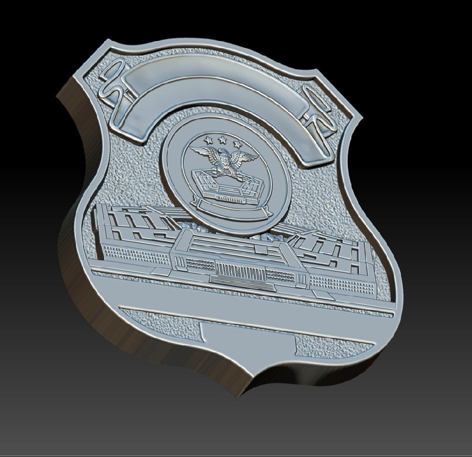 Military badge LABYRINTH 3D model 3D printable | CGTrader