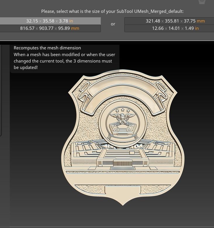 Military badge LABYRINTH 3D model 3D printable | CGTrader