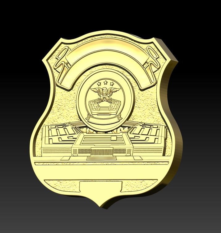 Military badge LABYRINTH 3D model 3D printable | CGTrader