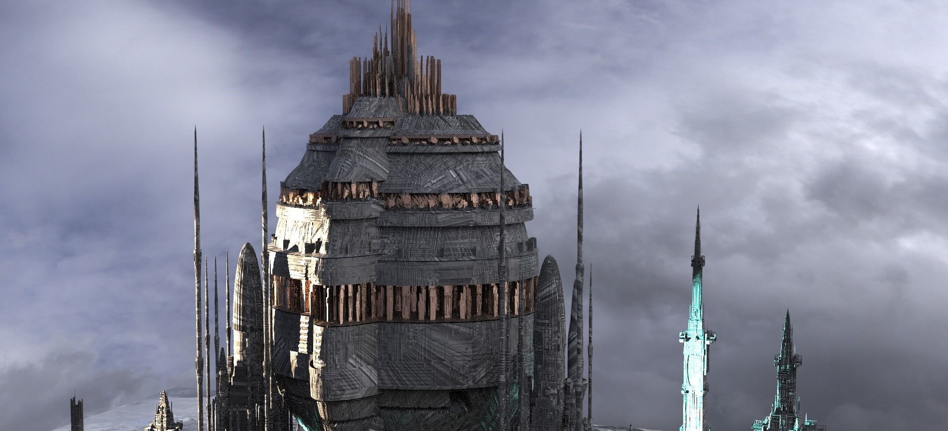 Advanced Sith Dome Towers 3D model | CGTrader