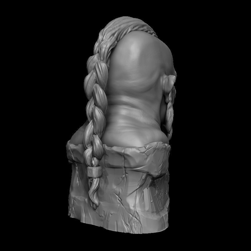 dwarf bust 3D print free 3D model 3D printable | CGTrader