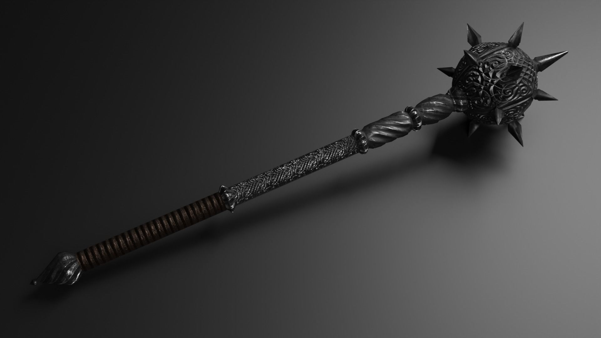 3D model Morning Star Mace VR / AR / low-poly | CGTrader