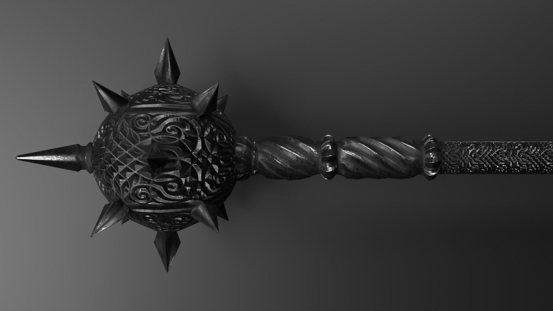 3D model Morning Star Mace VR / AR / low-poly | CGTrader